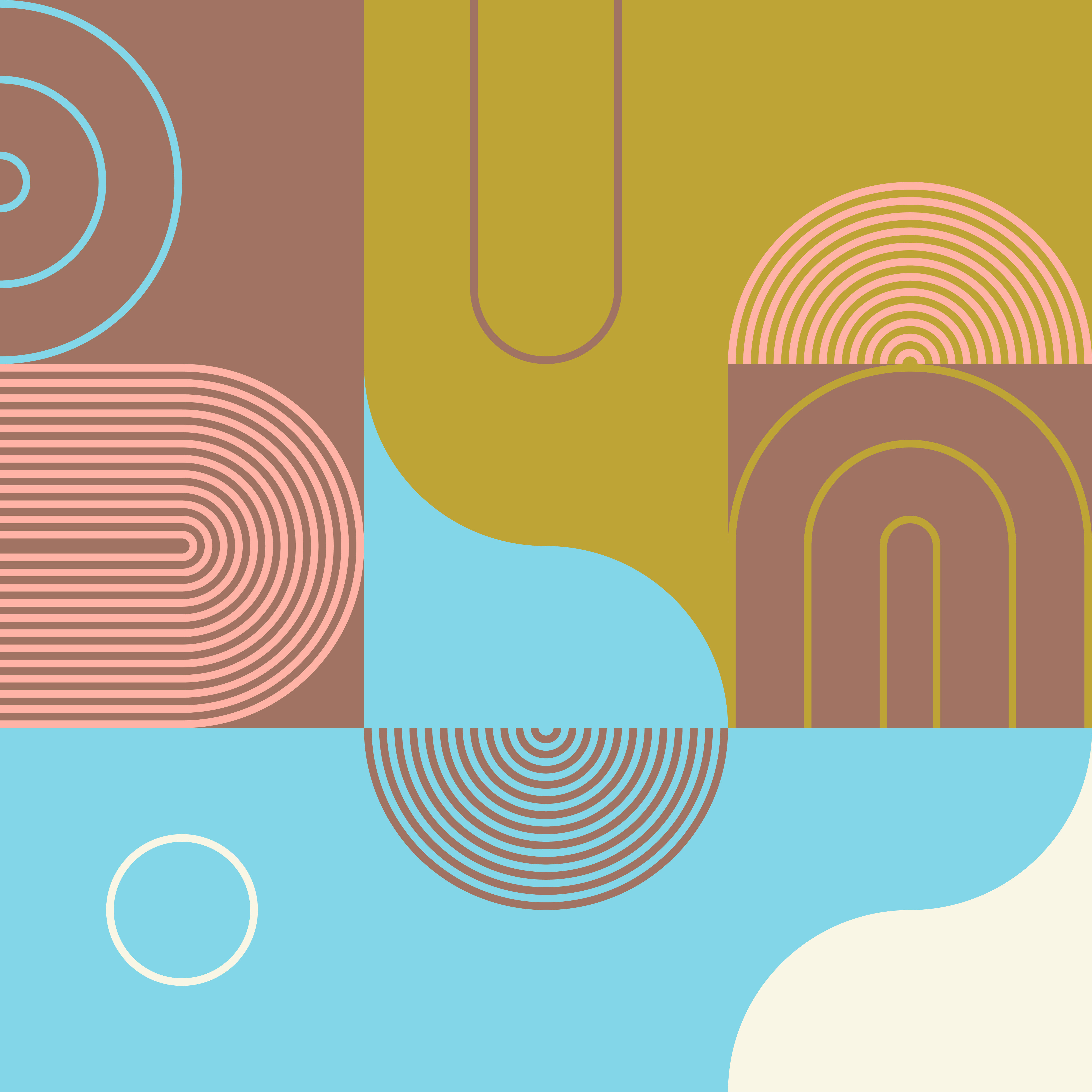 Wrought Studio™ Edo Mid-Century Abstract Vector Pattern Design by Normform - Wrapped Canvas ...